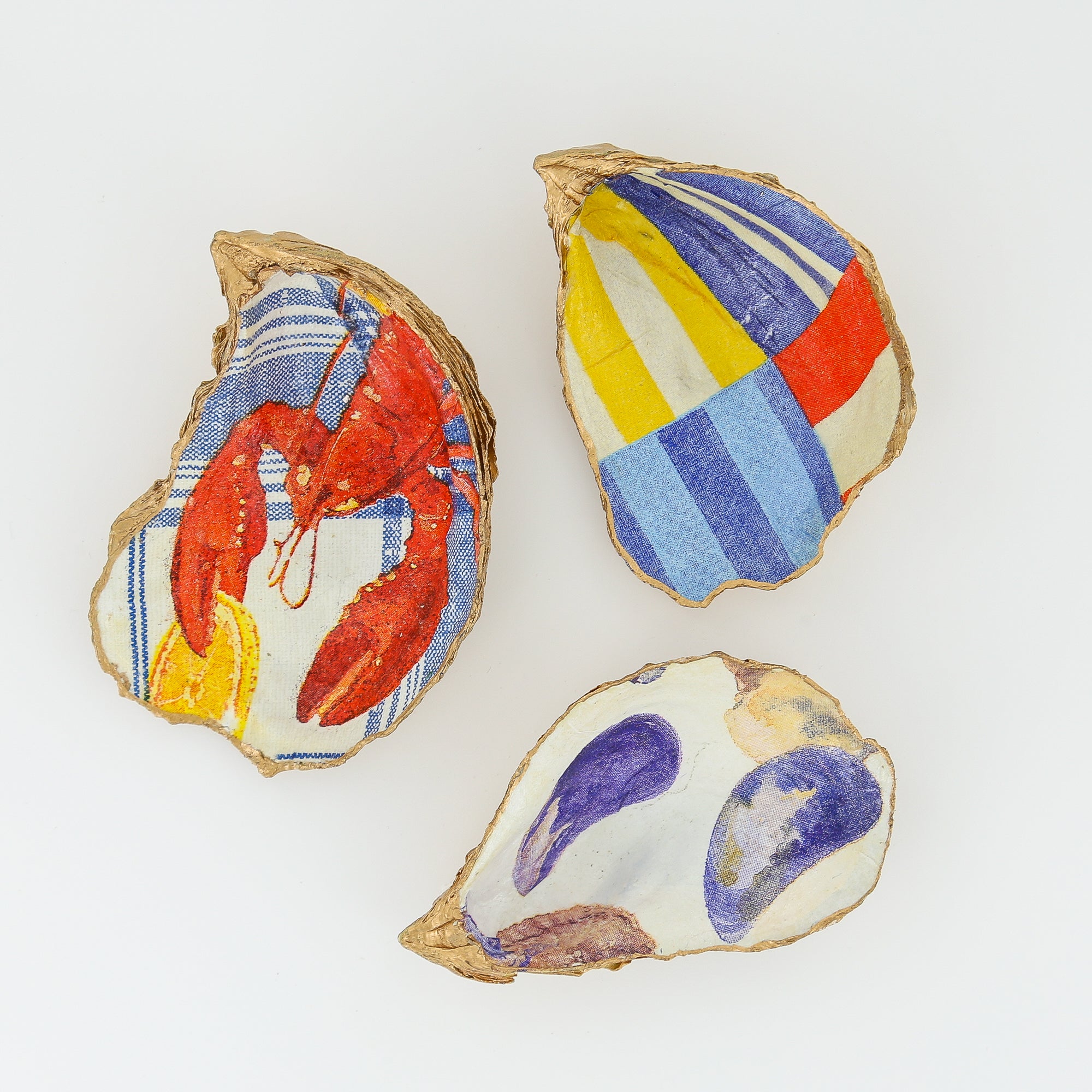 Decoupage Oyster Shell DIY Kit in Cape Cod Picnic – Sailormadeusa